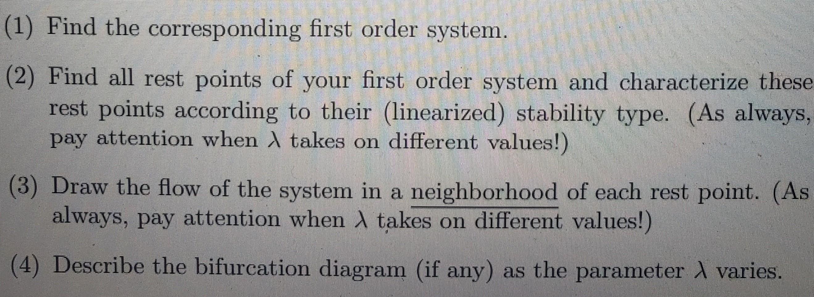 Consider the nonlinear second order differential | Chegg.com