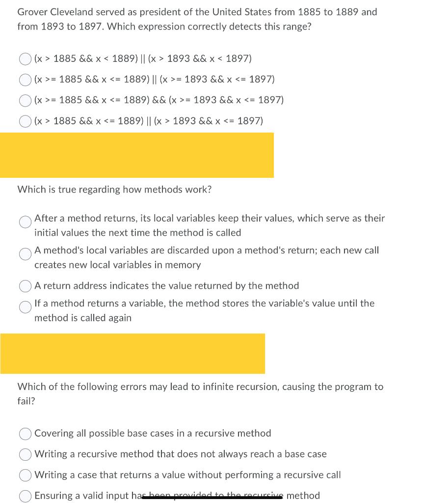 Solved Grover Cleveland served as president of the United | Chegg.com