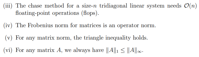 (iii) The chase method for a size-n tridiagonal | Chegg.com