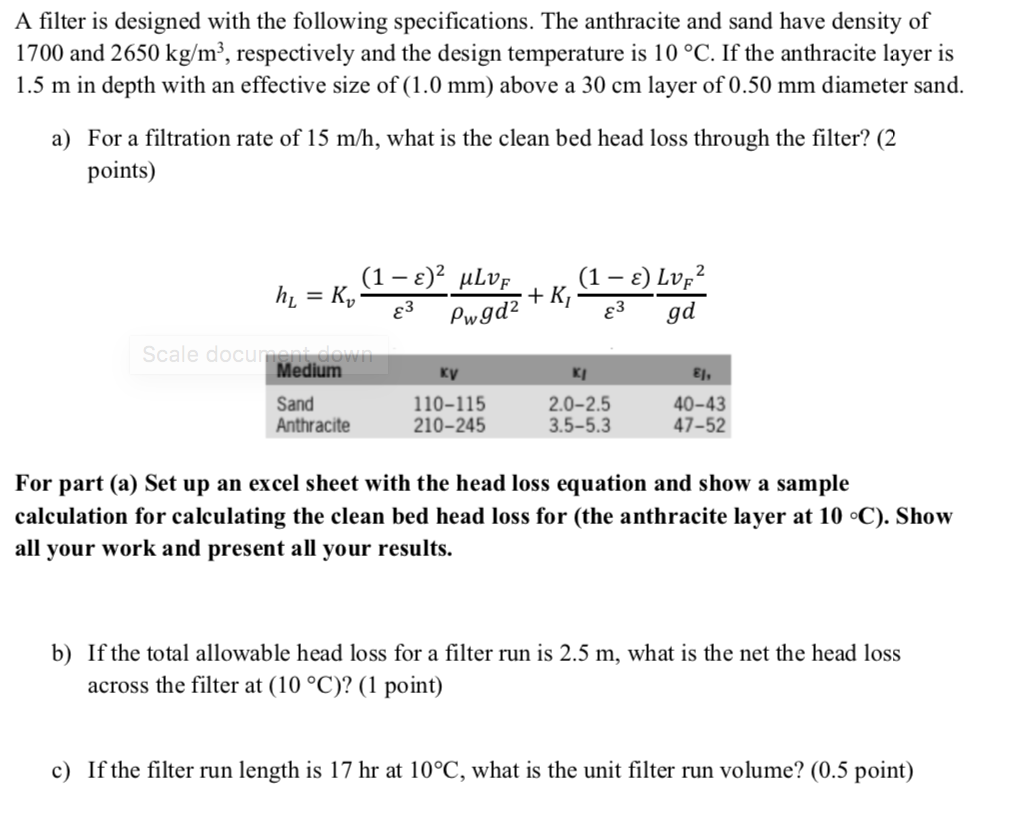 Solved A filter is designed with the following | Chegg.com