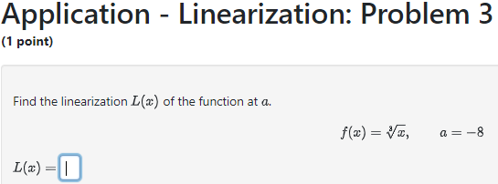 Solved Find the linearization L(x) ﻿of the function at | Chegg.com