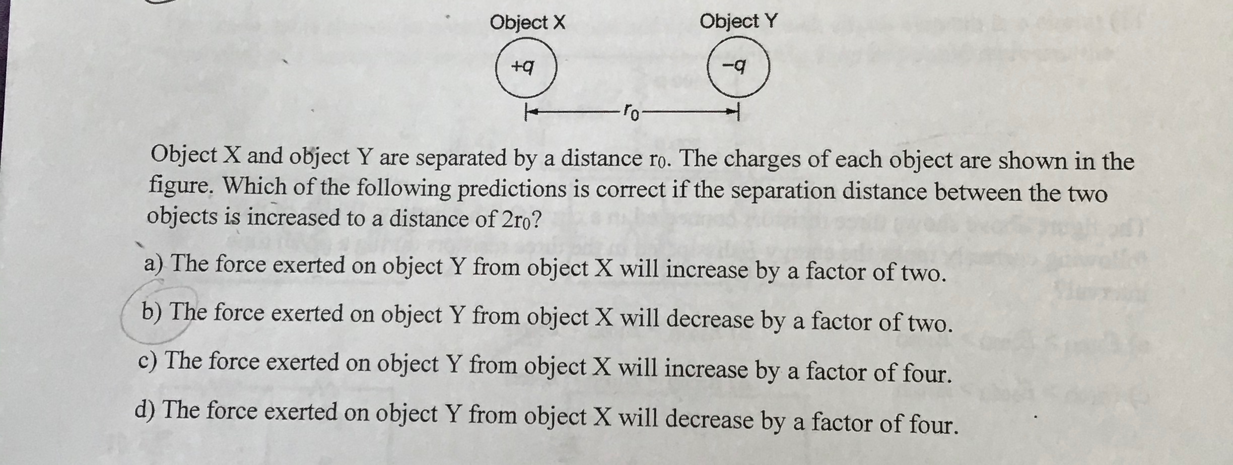 Solved Object X Object Y 9 9 Object X And Object Y Are