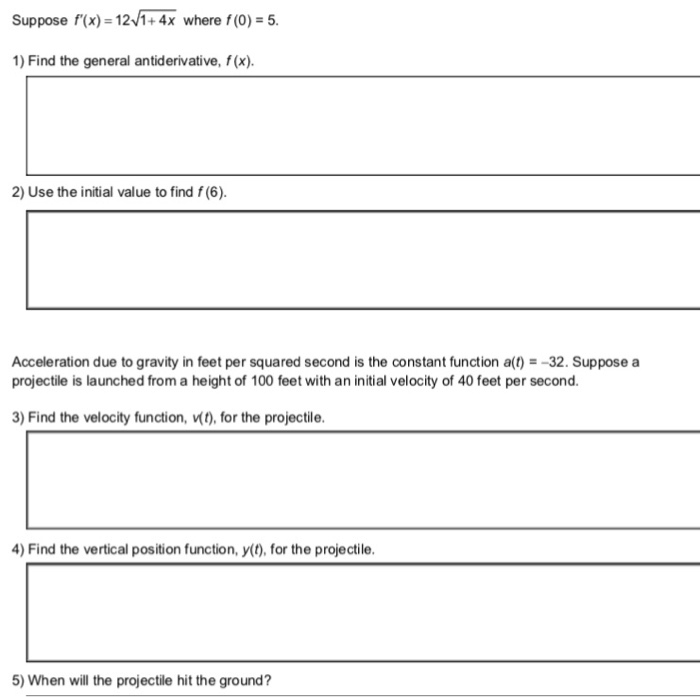 Solved 1) Find the general antiderivative for fx) 1+x2 2) | Chegg.com