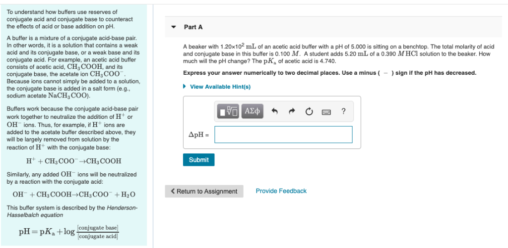 Solved To understand how buffers use reserves of conjugate | Chegg.com