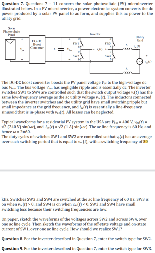 Question 7. ﻿Questions 7 - 11 ﻿concern the solar | Chegg.com