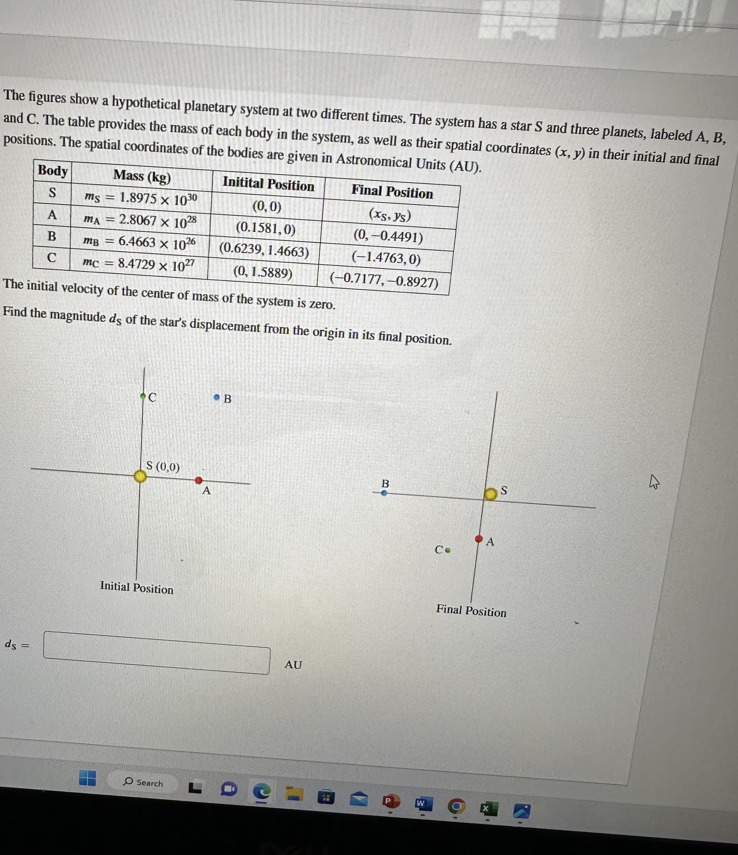 Solved The figures show a hypothetical planetary system at | Chegg.com