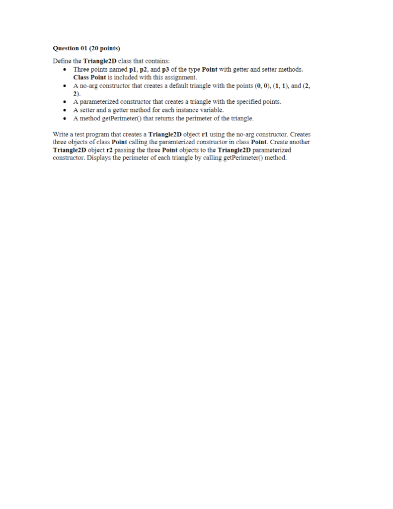 Solved public class Point { private double x; private | Chegg.com Solved public class Point { private double x; private | Chegg.com