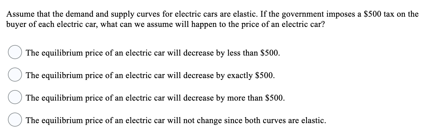 Solved How will a $4 per unit tax placed on the sellers of | Chegg.com