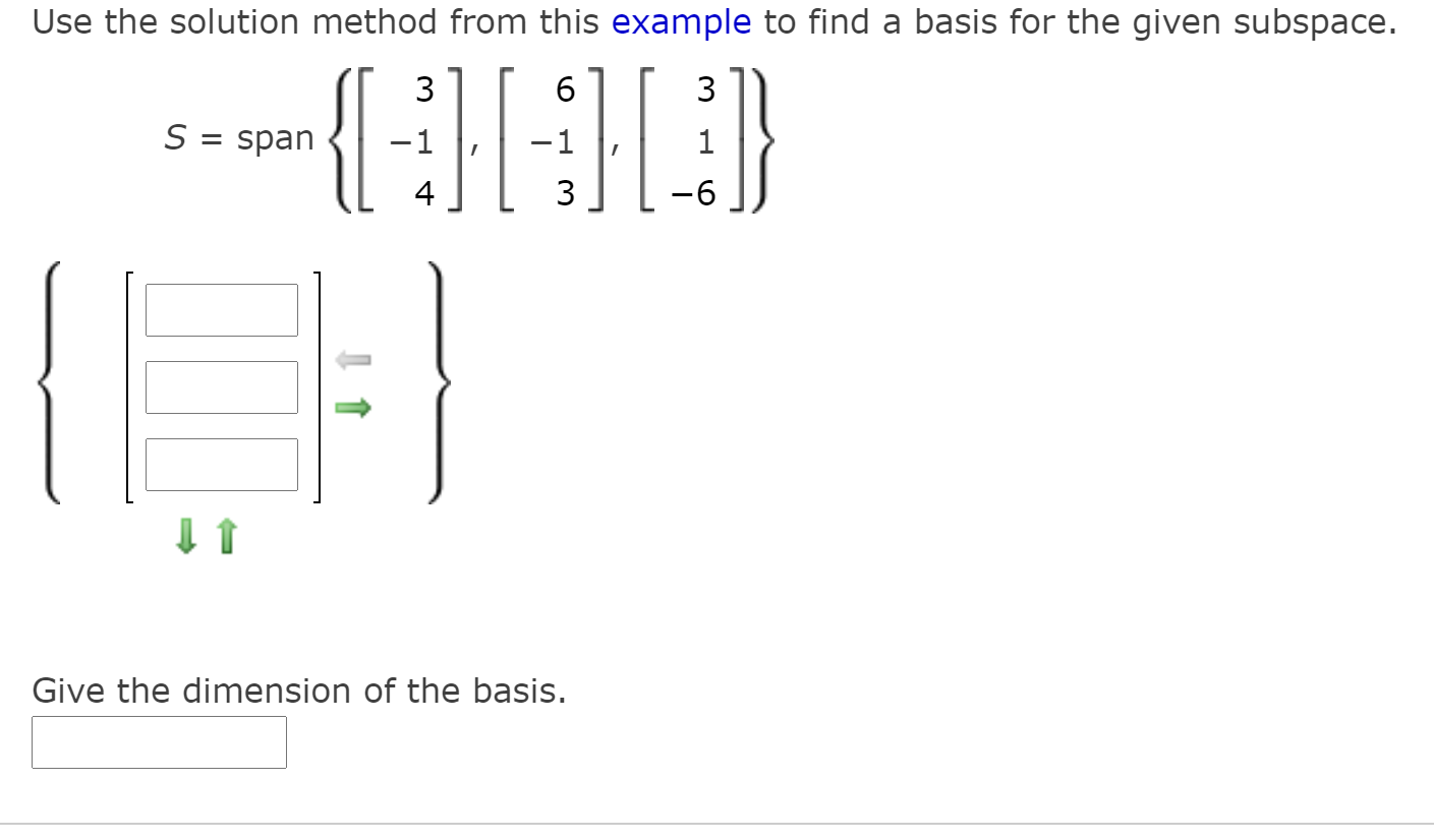 Solved Use the solution method from this example to find a | Chegg.com