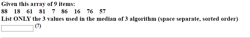 Solved Given this array of 10 items: 48 32 88 76 50 23 25 40 | Chegg.com