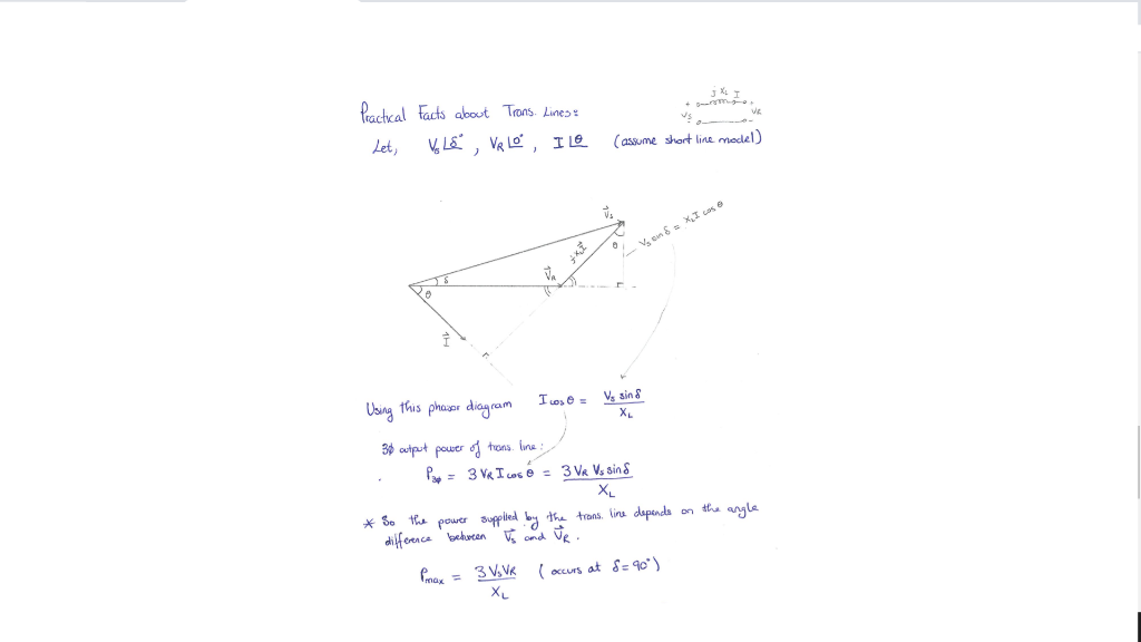 Phasor Diagram For Medium Transmission Line Solved You Can S