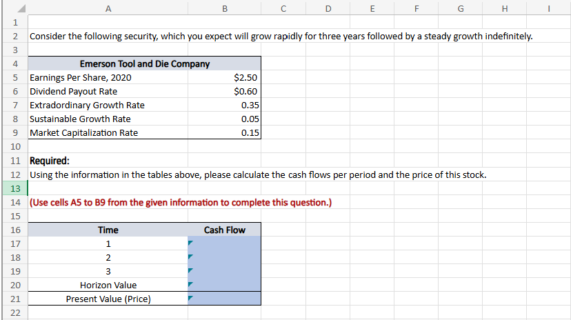 Solved Show me the steps to solve in excel format | Chegg.com