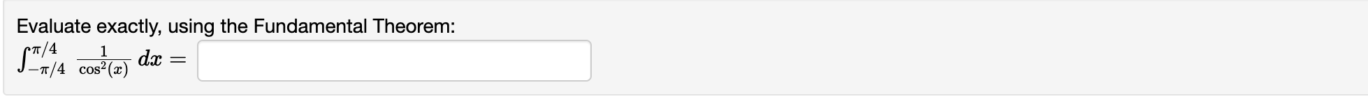 Solved Evaluate exactly, using the Fundamental | Chegg.com