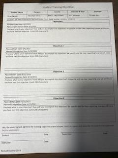 Solved Writing Training Objectives. Your Objectives: | Chegg.com