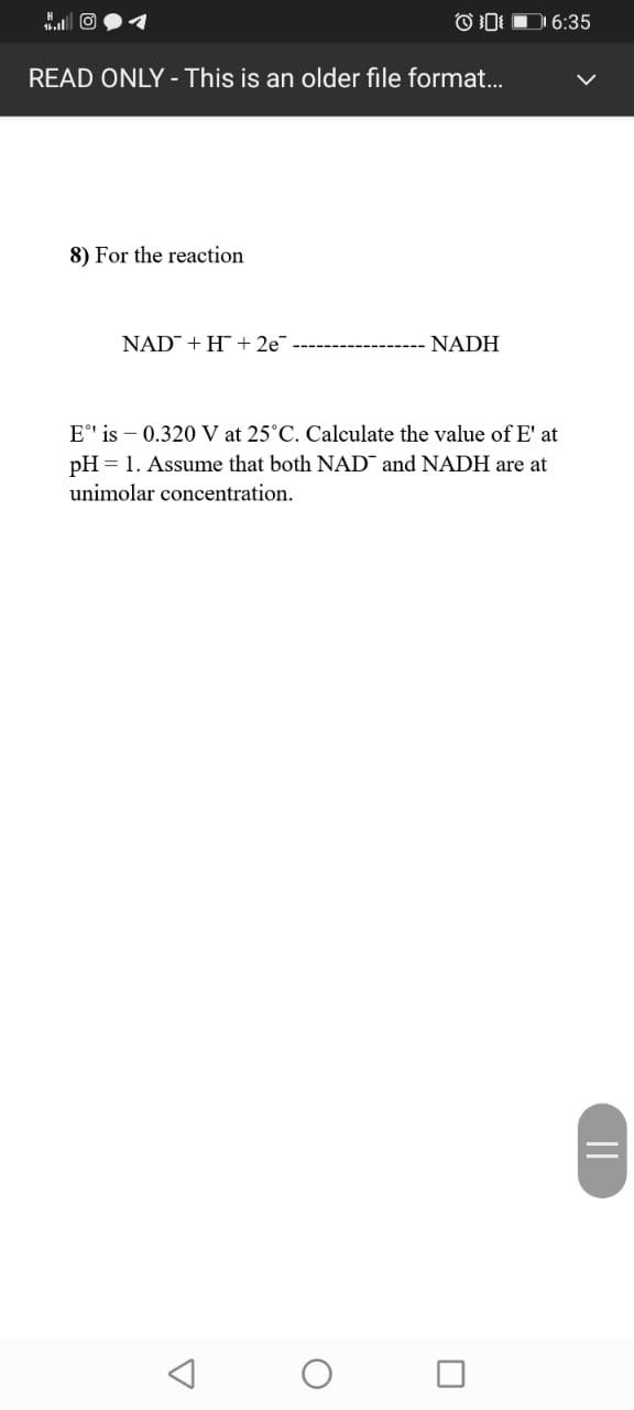 Solved Ⓒ READ ONLY - This is an older file format... 8) For | Chegg.com