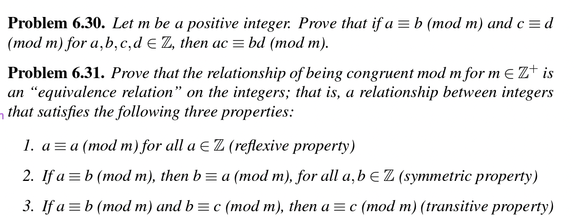 Solved Problem 6.30. Let m be a positive integer. Prove that | Chegg.com