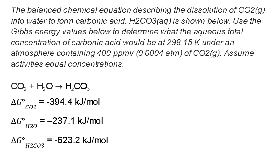 Solved The balanced chemical equation describing the | Chegg.com