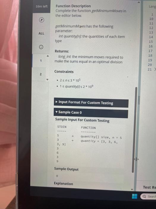 Solved Function Description Complete the function | Chegg.com