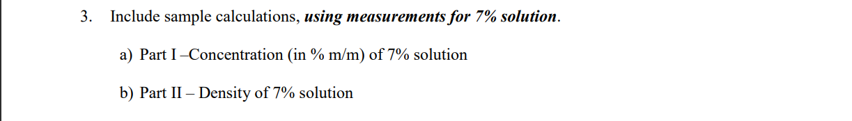 Solved How would I write the sample calculations using | Chegg.com