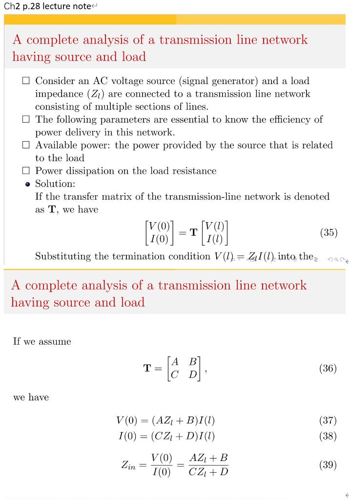 Solved Ch2 p.28 lecture note A complete analysis of a | Chegg.com