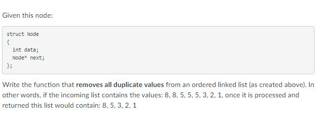 Solved Given This Node Struct Node Int Data Node Next 2270
