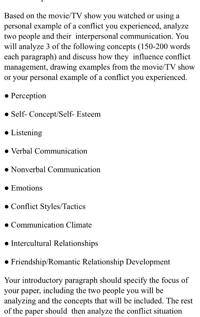 Based on the movie/TV show you watched or using a | Chegg.com