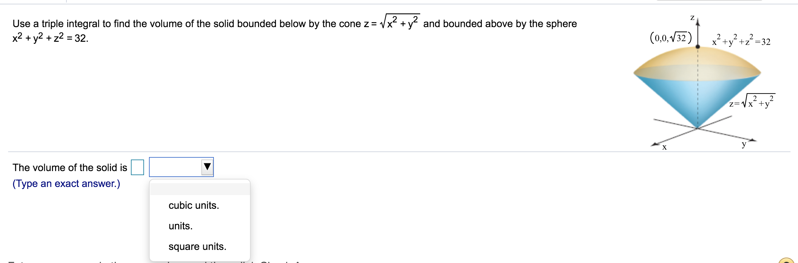 Solved 16.4.19 Question Help Use a triple integral to find | Chegg.com