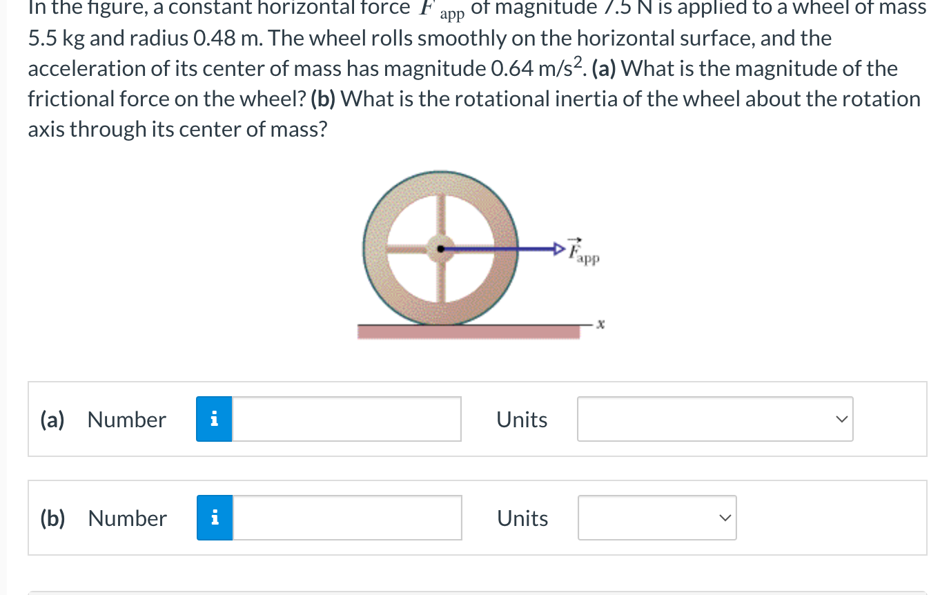 Solved In the figure, a constant horizontal force Fapp of | Chegg.com