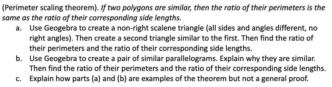Solved (Perimeter scaling theorem). If two polygons are | Chegg.com