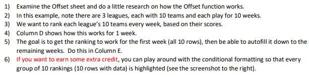 1) Examine the Offset sheet and do a little research | Chegg.com