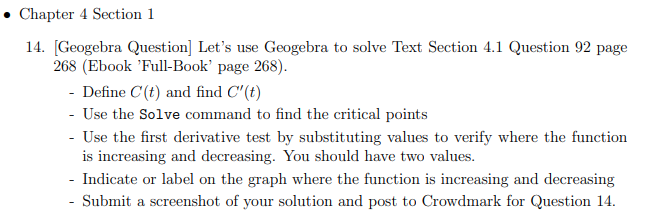 Solved • Chapter 4 Section 1 14. [Geogebra Question] Let's | Chegg.com