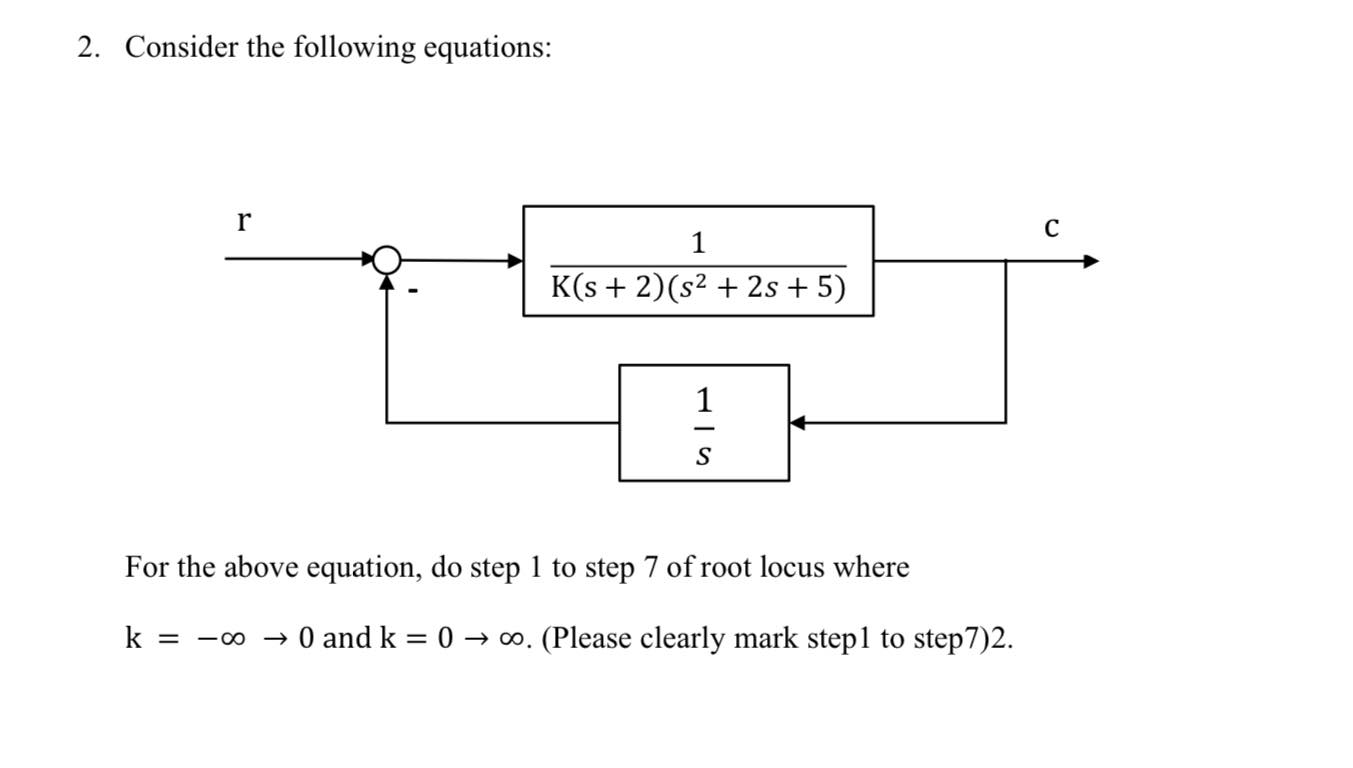 Solved Consider the following equations:For the above | Chegg.com