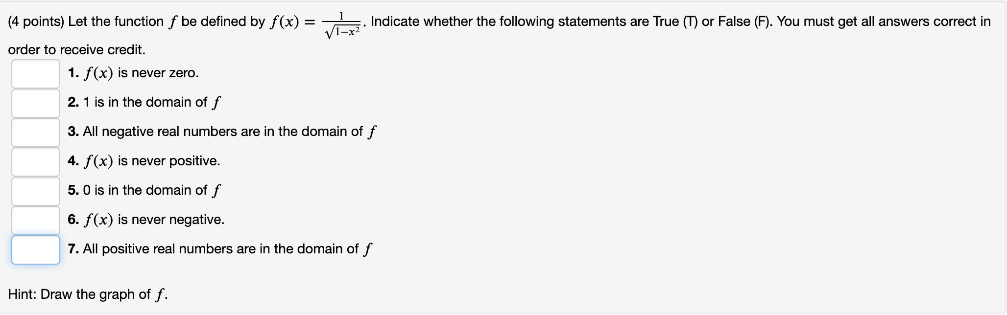 Solved (4 points) Suppose f(x)=x2+1 and g(x)=x+1 Then A. | Chegg.com