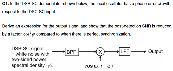 Solved respect to the DSC-SC input. Derive an expression for | Chegg.com