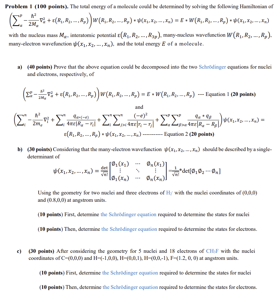 Solved I want an quantum mechaincs expert to solve my | Chegg.com