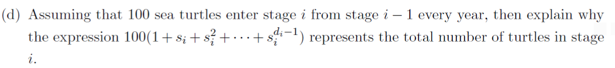 1. We want to construct a Lefkovitch matrix for the | Chegg.com