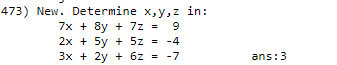 Solved 473) New. Determine x,y,z in: | Chegg.com