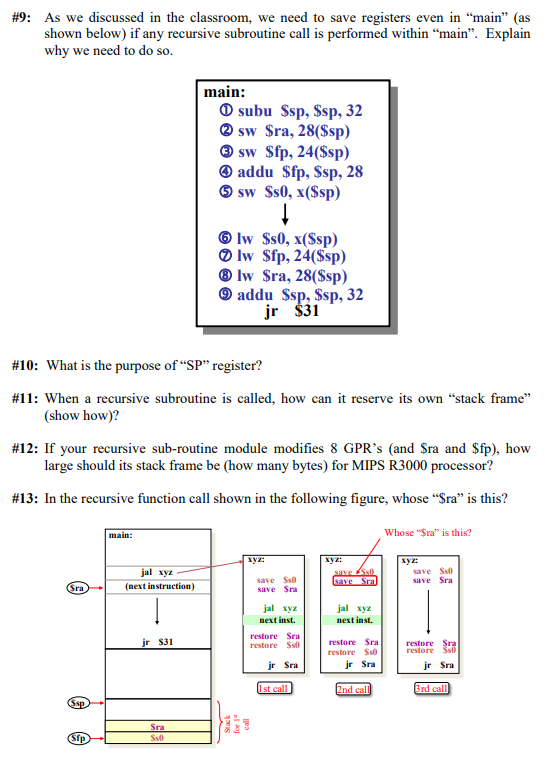 Solved #9: As we discussed in the classroom, we need to save | Chegg.com
