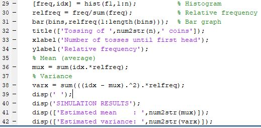 Solved 4 Negative Binomial Random Variable 1. Modify | Chegg.com