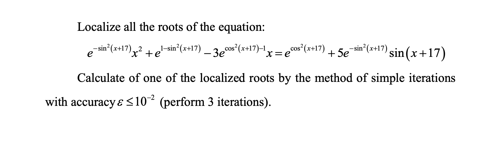 Solved I'm not sure what is the method of simple iterations | Chegg.com