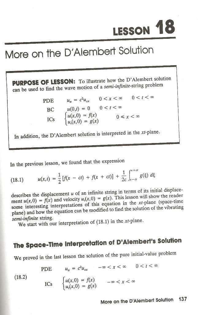 Solved Partial Differential Equations Question. Below are | Chegg.com