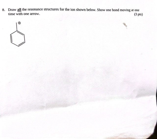 Solved Draw all the resonance structures for the ion shown | Chegg.com