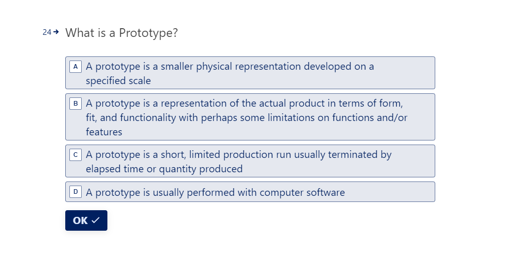 Solved 24→ ﻿What is a Prototype?A prototype is a smaller | Chegg.com