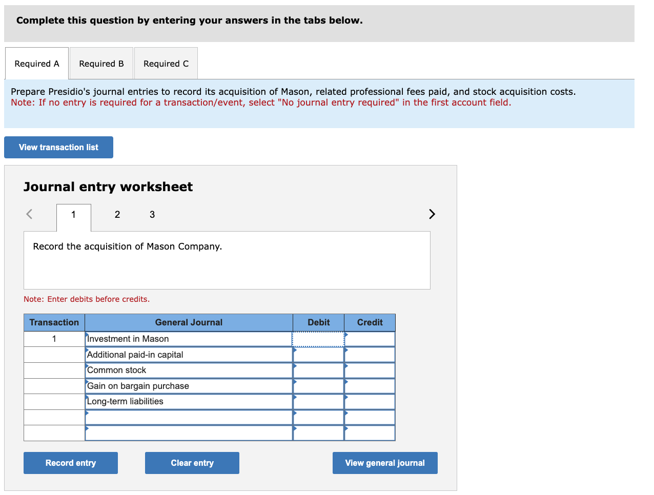 Solved Complete this question by entering your answers in | Chegg.com
