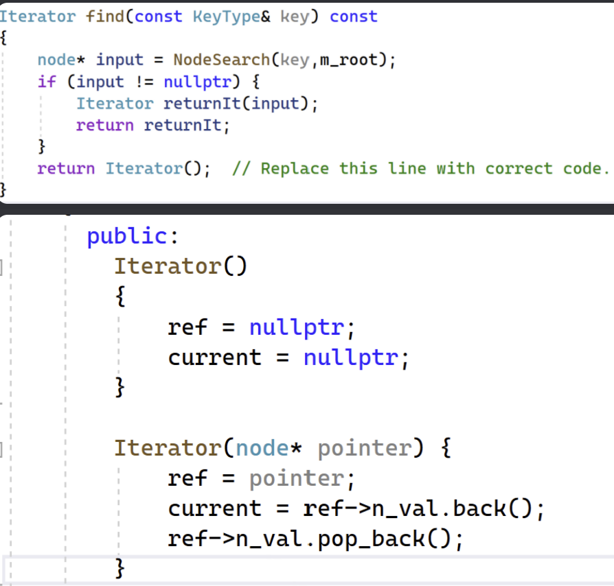 Solved Why am I receiving an error that none of the Iterator | Chegg.com