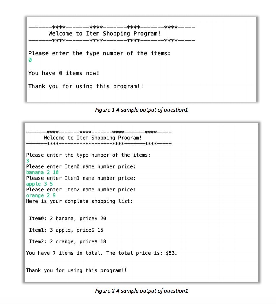 Solved 1. Ask the user to prompt the type number of the | Chegg.com