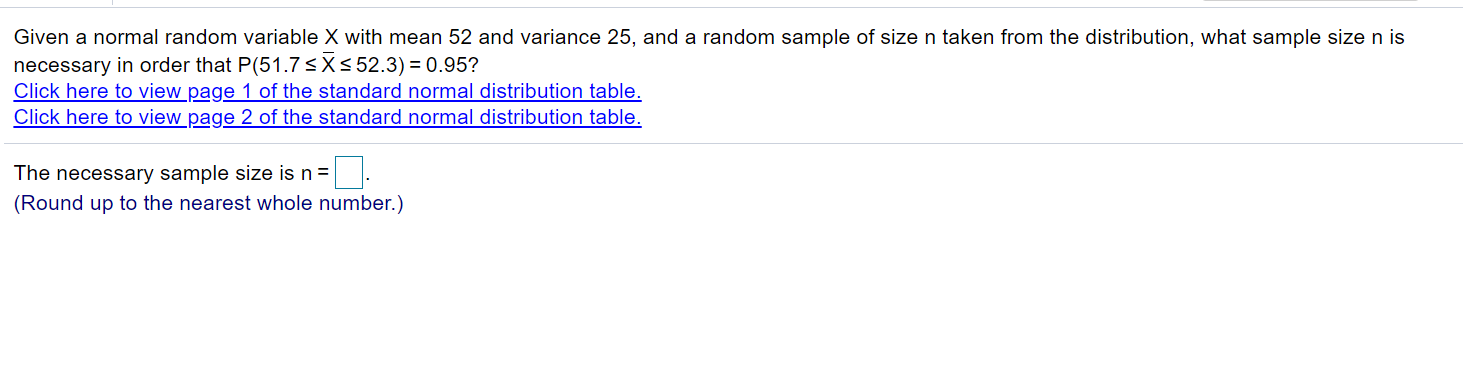 Solved Given A Normal Random Variable X With Mean And 