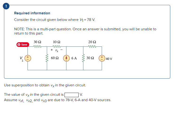 Solved !Required informationConsider the circuit given below | Chegg.com