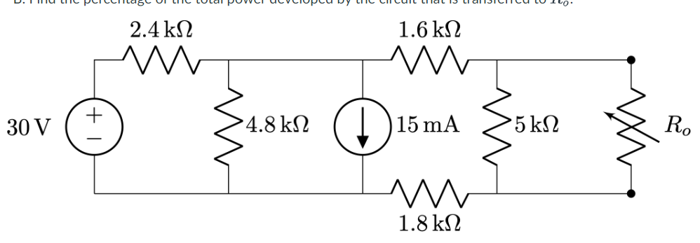 Solved The variable resistor in the circuit below is | Chegg.com