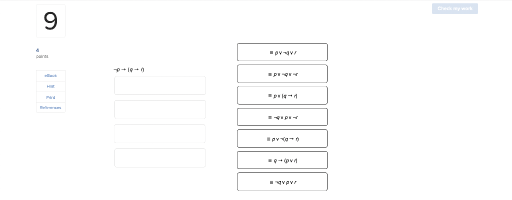 Solved Check my work 9 4 =pvr points -p+ (9-1 eBook SpV V | Chegg.com